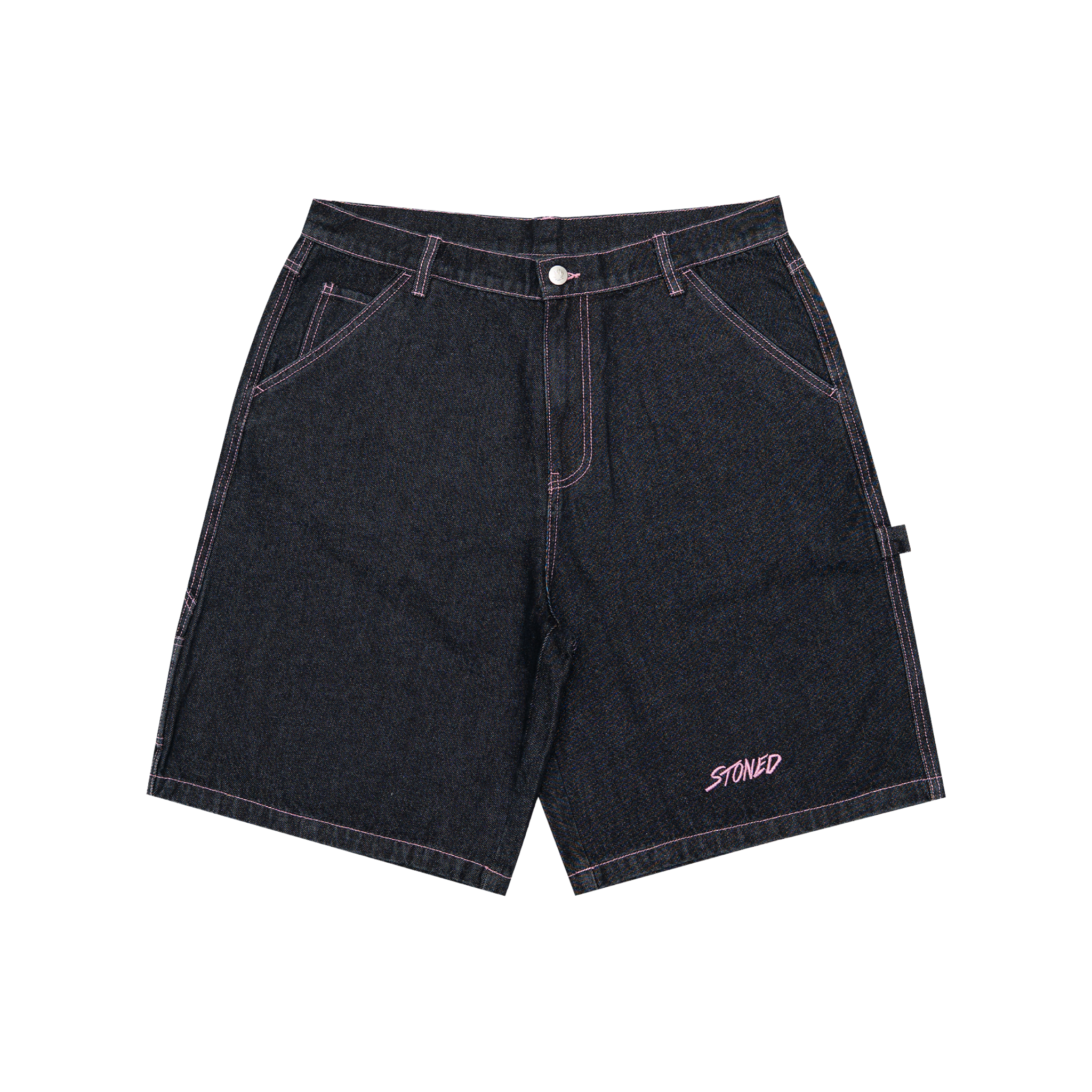 Stoned & Co ® Dark Horse: Oversized Denim Jorts Navy (SS26) – STEALPLUG KL