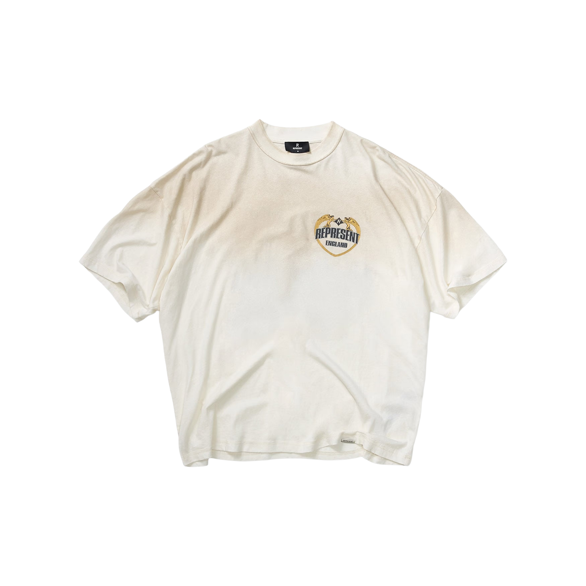 Represent Angel Border Tee Washed Ecru (FW25) – STEALPLUG KL