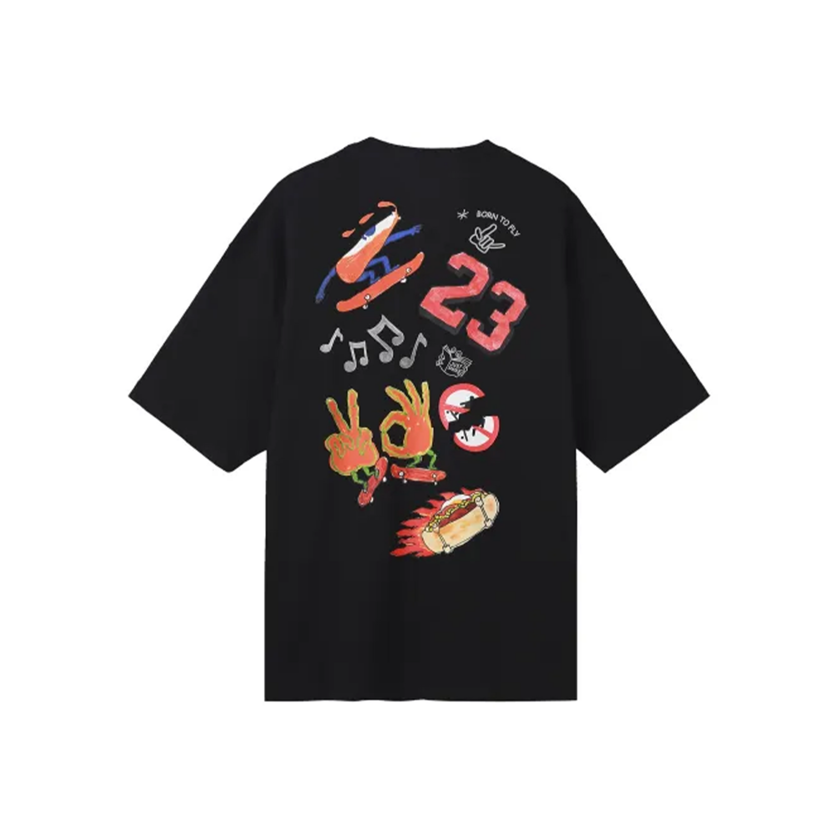 Jordan Fire Jumpman Back Logo Tee Black (SS23) – STEALPLUG KL