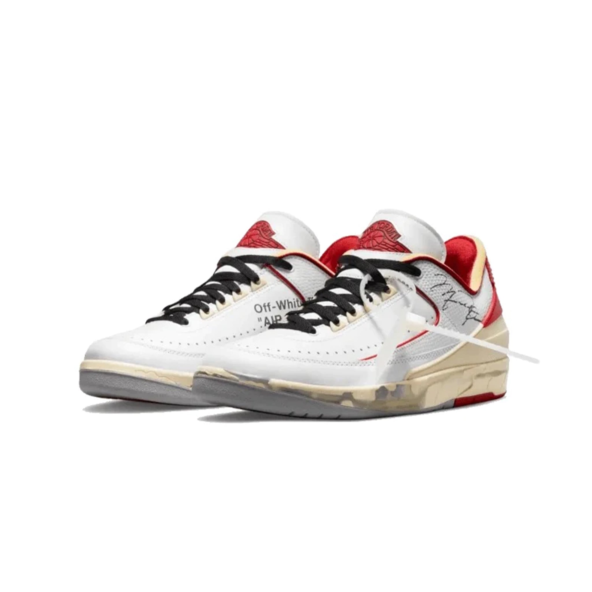 Jordan 2 Retro Low SP Off-White White Red – STEALPLUG KL